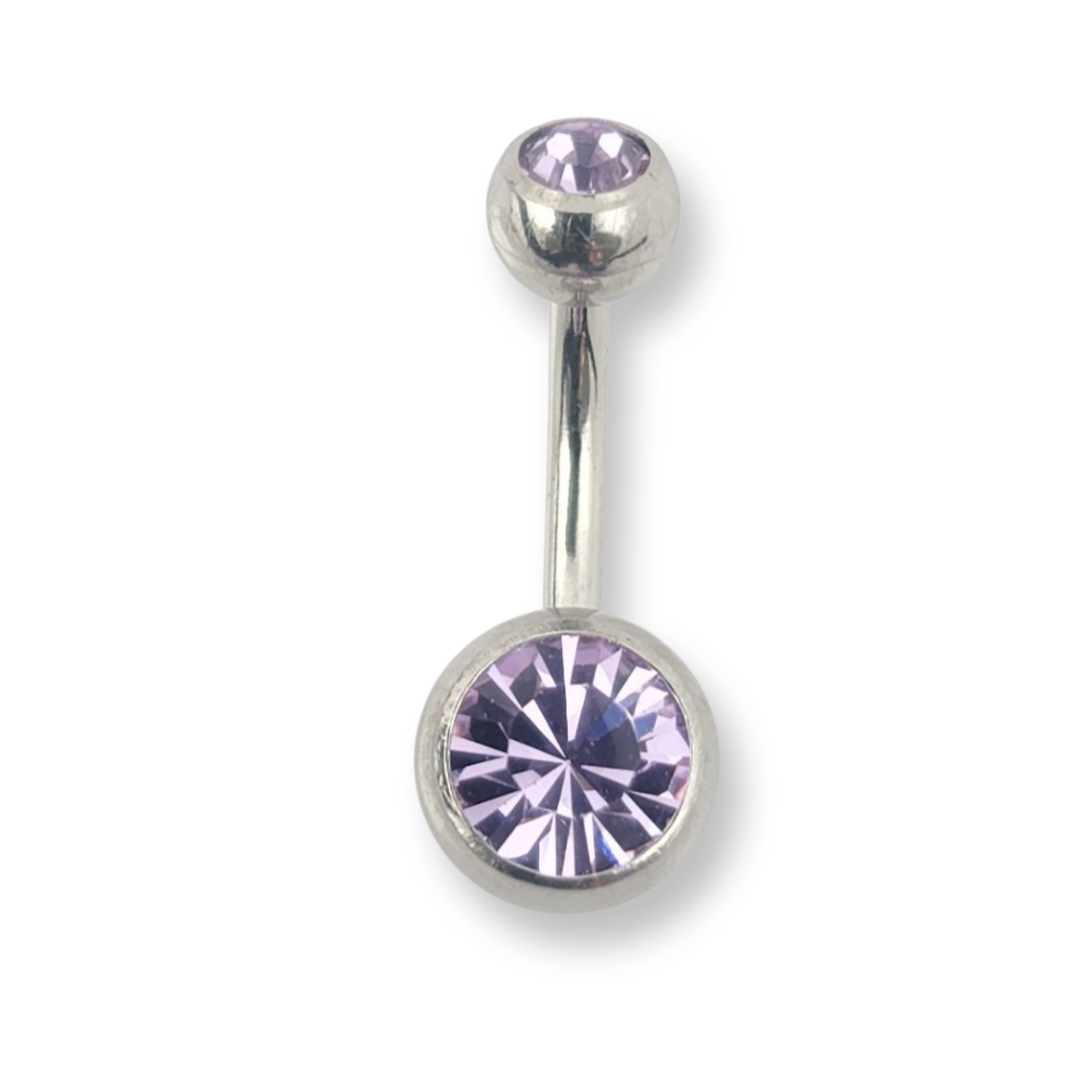 Violet Double Jewel Belly Bar – Pushkar